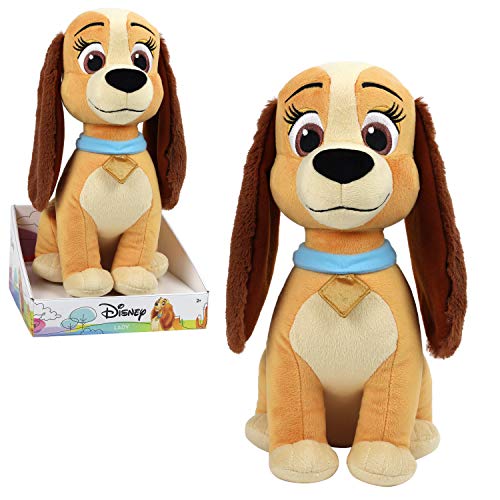 Disney Classics Friends Large 11.6-inch Plush Lady, Officially Licensed Kids Toys for Ages 2 Up by Just Play