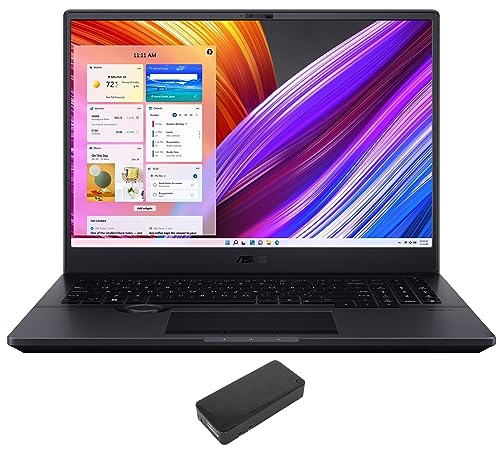 ASUS ProArt Studiobook H7600ZX Home & Business Laptop (Intel i7-12700H 14-Core, 64GB DDR5 4800MHz RAM, 1TB PCIe SSD, GeForce RTX 3080 Ti, 16.0" 60Hz 4K (3840x2400), Win 11 Pro) with DV4K Dock
