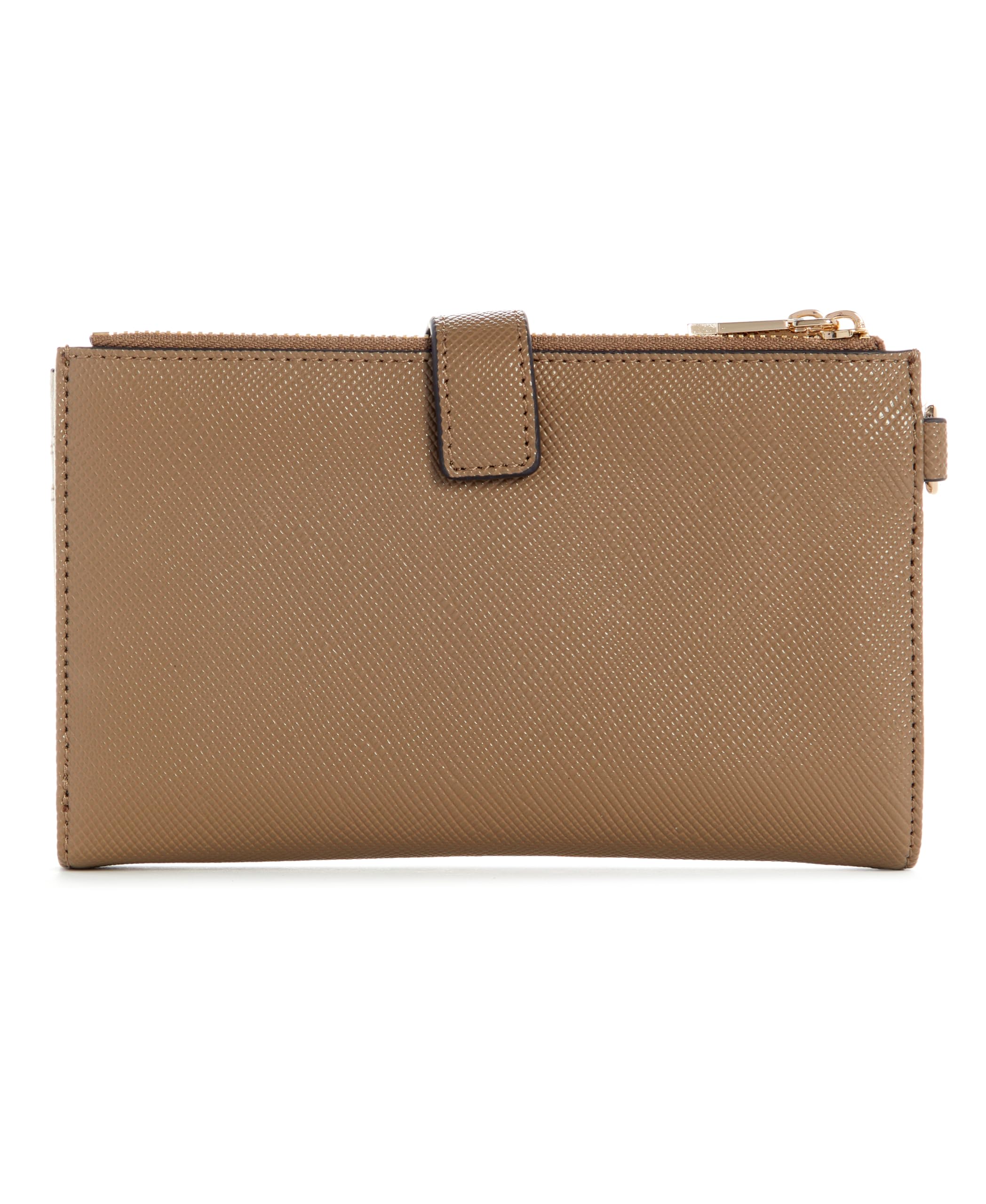 GUESS womens Laurel Double Zip Organizer Wallet, Light Rose, one size US