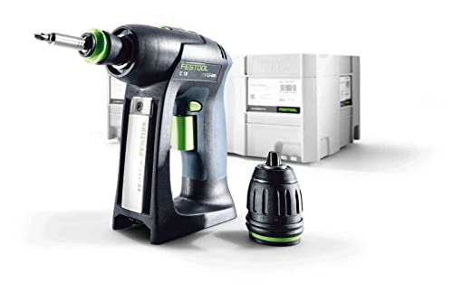 Festool 577619 Cordless Drill C 18 HPC 18V 4.0 Ah I-Set