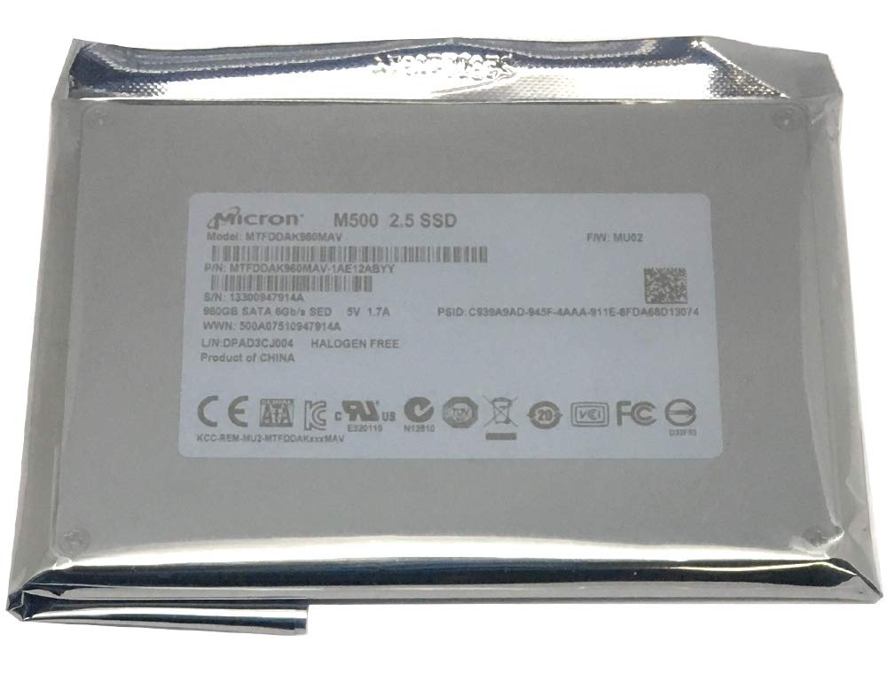 Micron M500 960GB 2.5-inch SATA III MLC (6.0Gb/s) Internal Solid State Drive (SSD) (MTFDDAK960MAV) - 5 Years Warranty