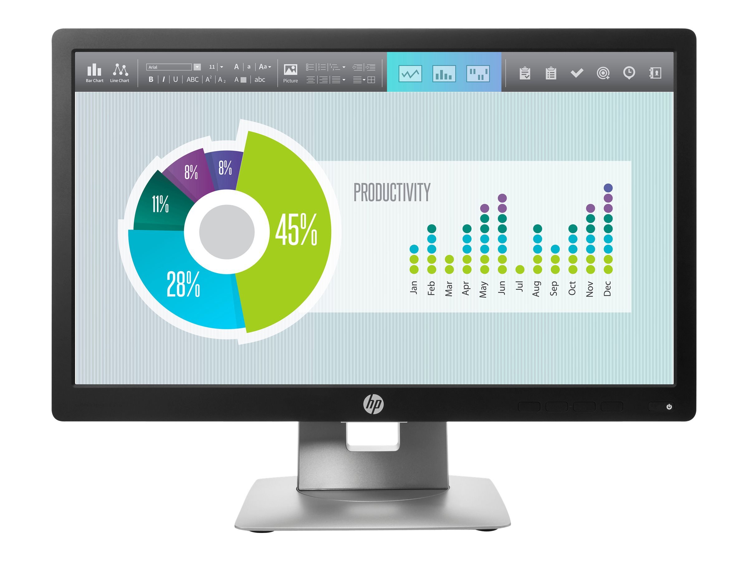 HP EliteDisplay E202 20In Mon Sby