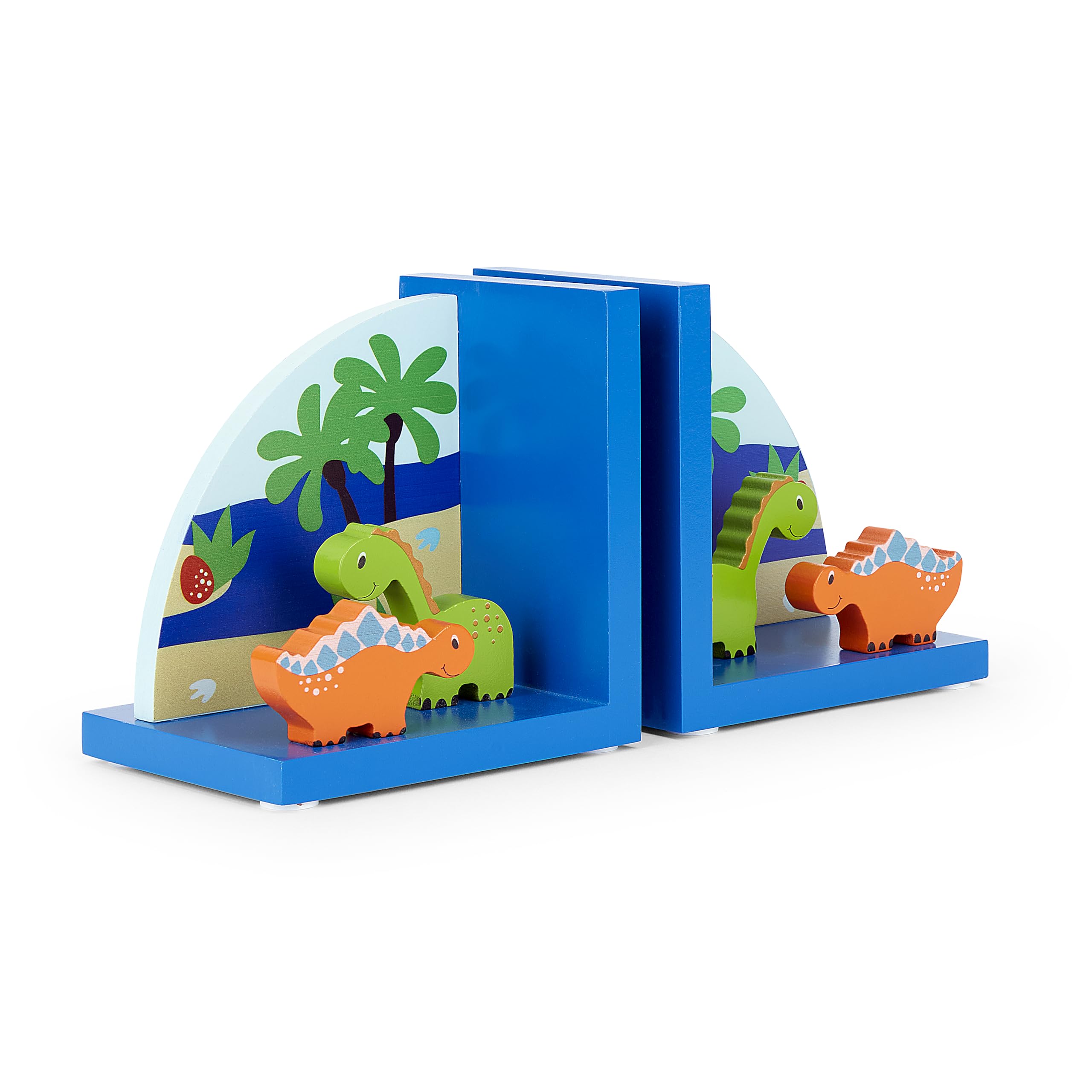 Kids Dinosaur Themed Bookends for Boys Nursery or Bedroom
