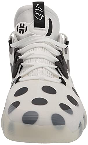 adidas Unisex Harden Vol. 5 Futurenatural Basketball Shoe, White/Black/Crystal White, 8.5 US Men