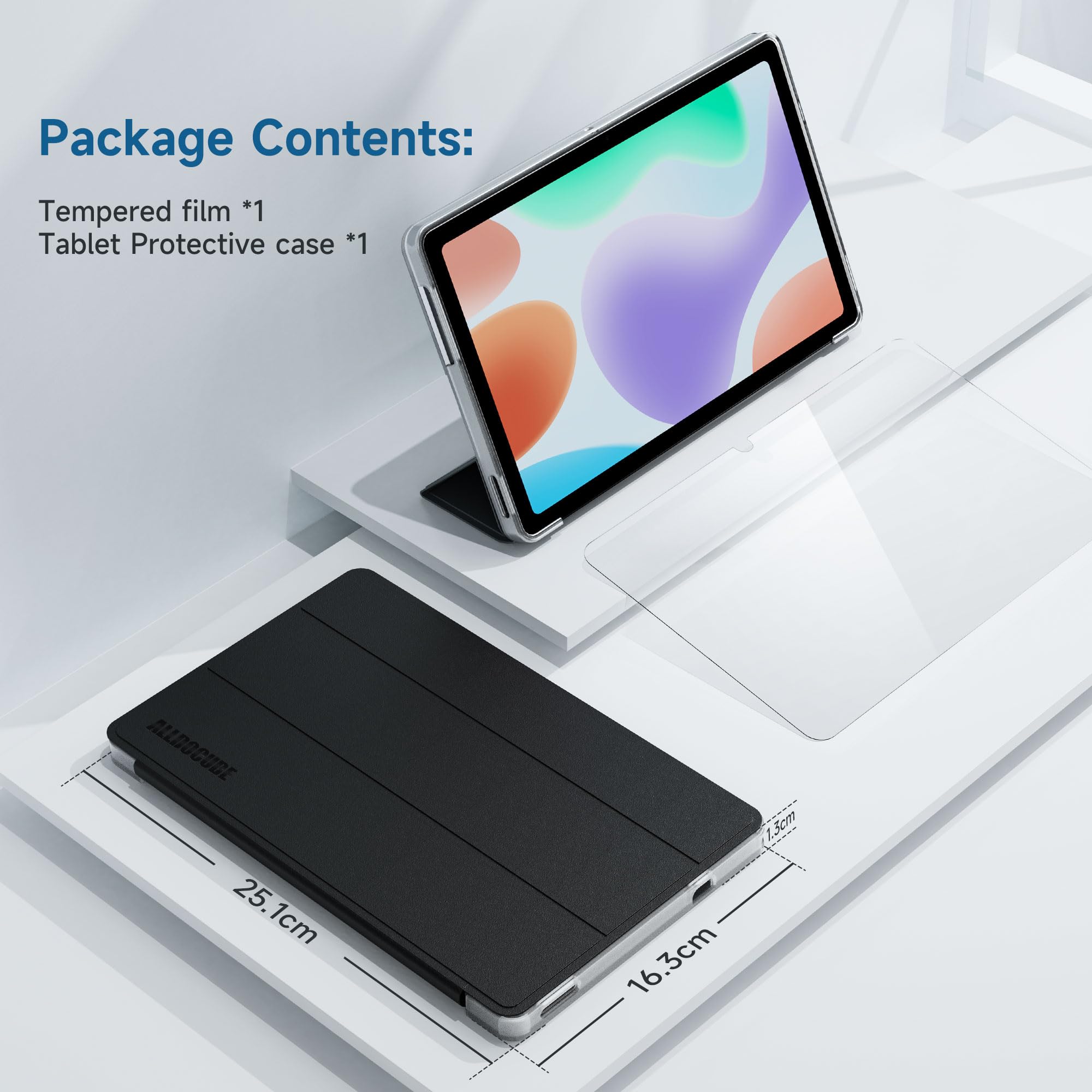ALLDOCUBE iPlay50 Android Tablet, Tablet Case+Tempered Film