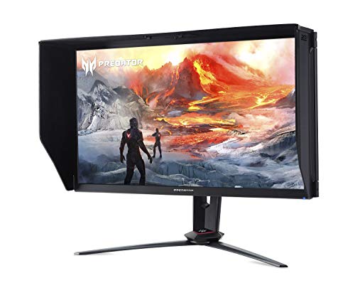 Acer Predator XB273K Gpbmiipprzx 27" UHD (3840 x 2160) IPS NVIDIA G-SYNC Compatible Monitor with VESA Certified DisplayHDR 400, Quantum Dot, 144Hz, DCI-P3, Delta E<1 (Display Port & HDMI Port), Black