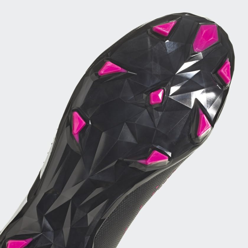 adidas Unisex Predator Accuracy.3 Firm Ground Soccer Shoe, Black/White/Team Shock Pink, 7.5 US Men