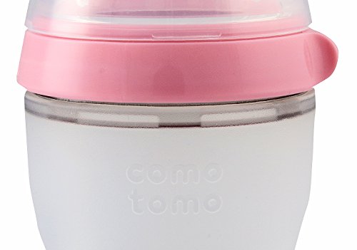 Comotomo Natural Feel 8oz. Bottle, 4 Pack - Pink