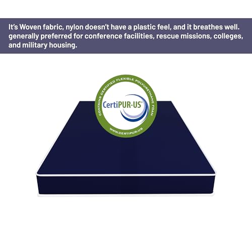 Nutan, 5-Inch Medium Firm Double Sided Tight top Foam Rolled Vinyl Mattress, Full