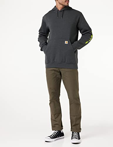 Carhartt mens Loose Fit Midweight Sweatshirt fashion hoodies, Carbon Heather, X-Large US