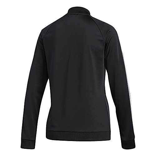 adidas Women's Dazzle Tricot Track Jacket (Black/White, Large)