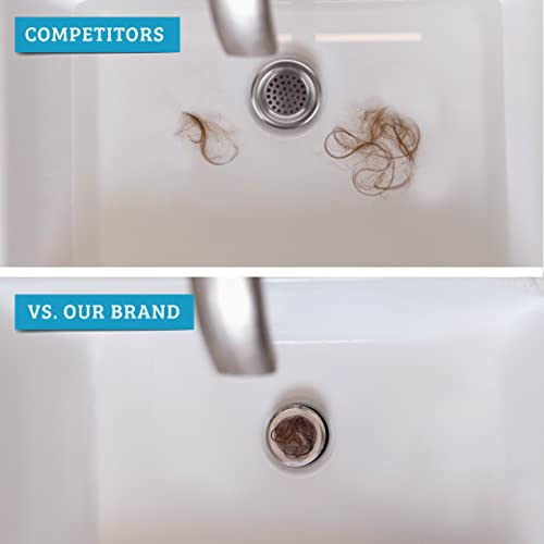 Bathroom Sink Strainer Basket - Rust Free Stainless Steel Lavatory Sink Drain Strainer - 2 Pack Shower Drain Hair Catcher 2.25 Inch Diameter for Utility, Laundry, RV Small Kitchen Sink Drains