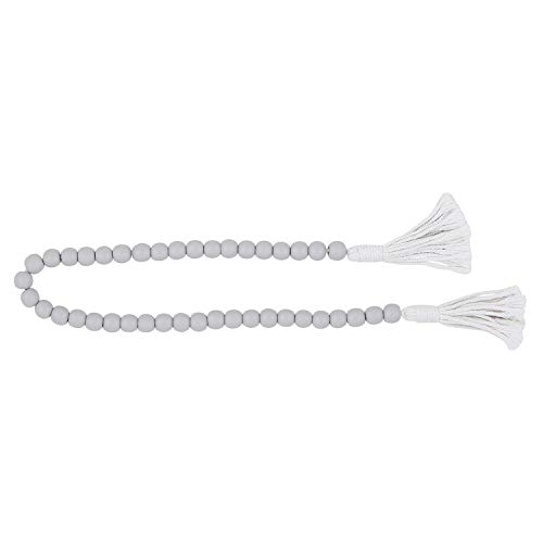 Stephan Baby Wood Bead Nursery Garland, Grey