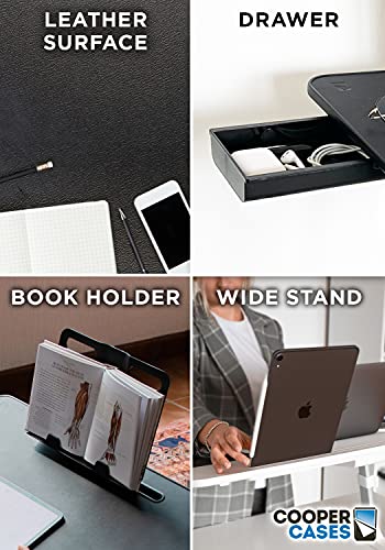 Cooper Desk PRO Adjustable Laptop Table, Bed Desk for Laptop, Desk for Bed, Lap Desk for Laptop, Adjustable Lap Desk for Bed, Portable Desk, Laptop Stand for Bed Floor Desk
