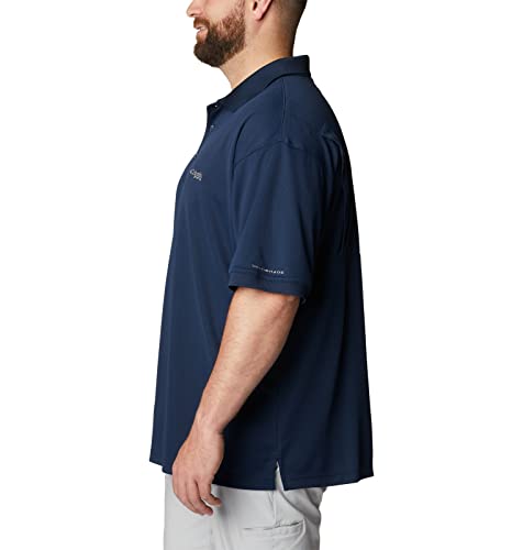 Columbia Men's PFG Perfect Cast Polo Shirt, Breathable, UV Protection Collegiate Navy