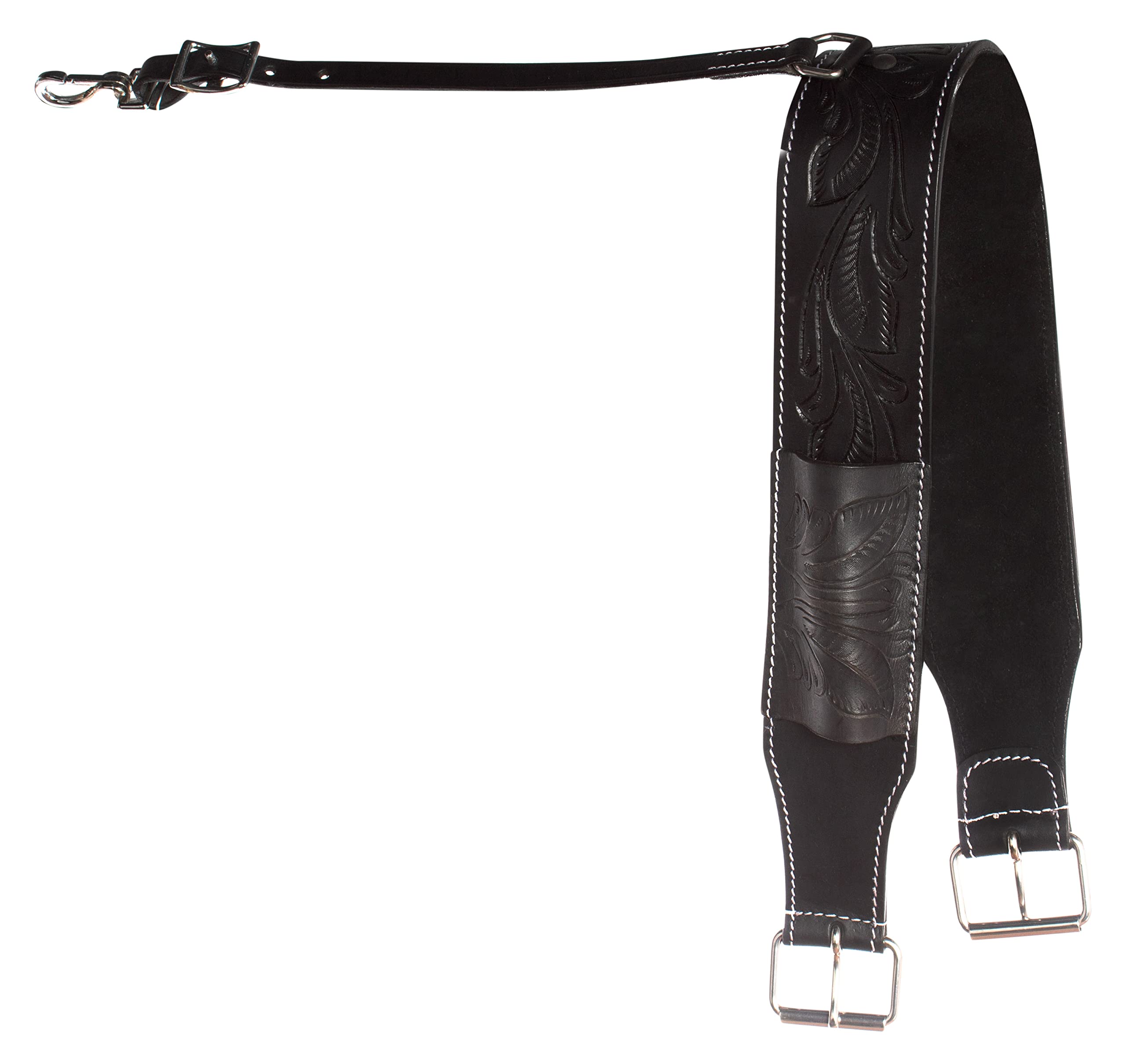 Acerugs PREMIUM WESTERN LEATHER BACK CINCH HORSE TACK DARK OIL with CONNECTOR STRAP (Standard)