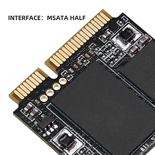 KingSpec 256GB High Size mSATA SSD, Super Speed Internal Solid State Drives SATA3 6Gb/s + 3D NAND Flash Technology (30x26mm,256GB)