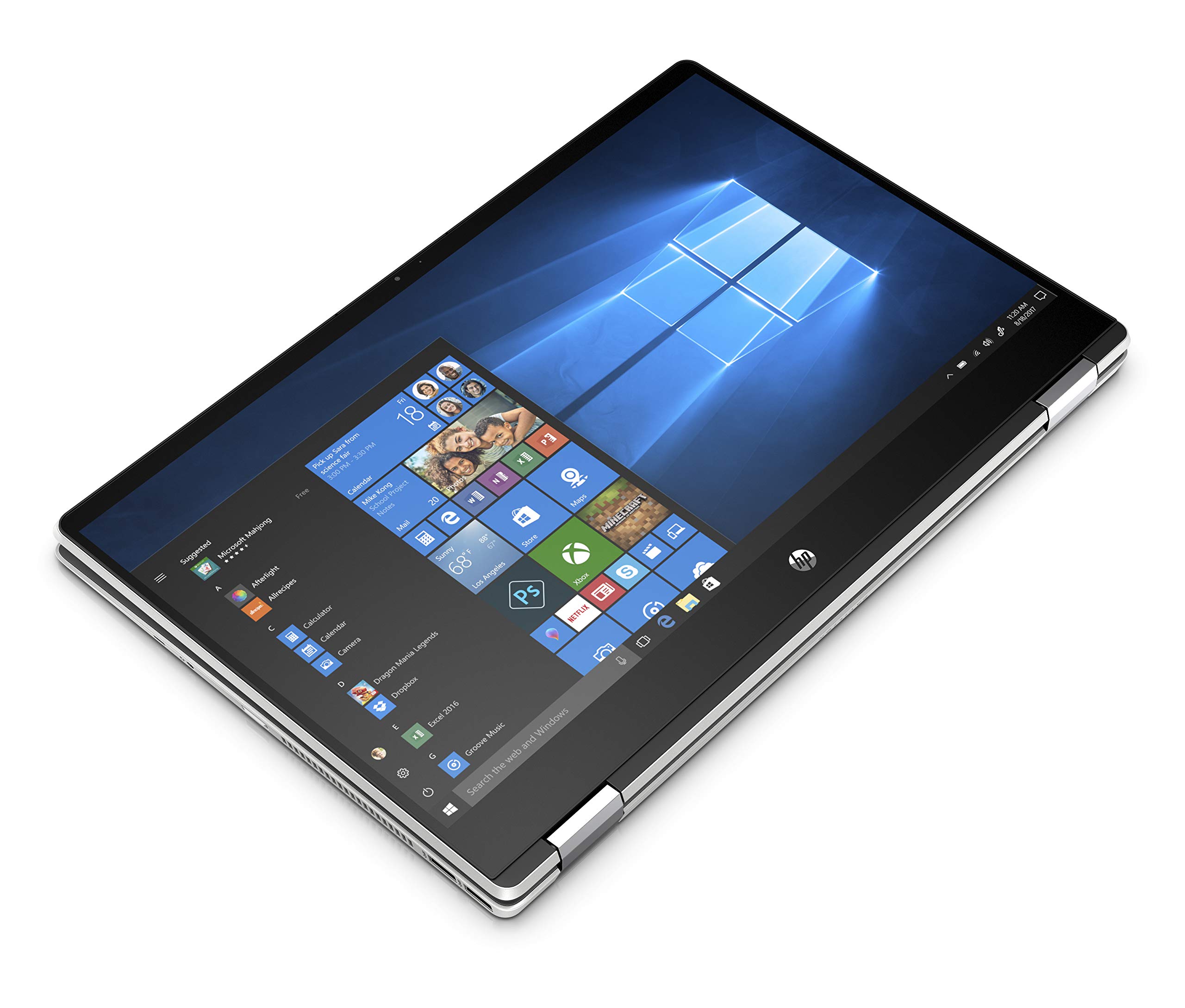 HP Pavilion X360 Convertible 15.6" HD WLED-Backlite Touch Screen 2 in 1 Laptop Intel i5-8265U up to 3.9GHz, 8G DDR4, 1TB HDD + 128G SSD, Window 10 Home, Intel UHD Graphic 620, B&O Play, HD Webcam