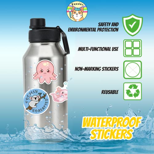 Doodou 200 PCS Animal World Stickers for Laptop, Water Bottles, macbooks, Computer... Perfect for Kids, Teens (Vinyl and Waterproof) (200