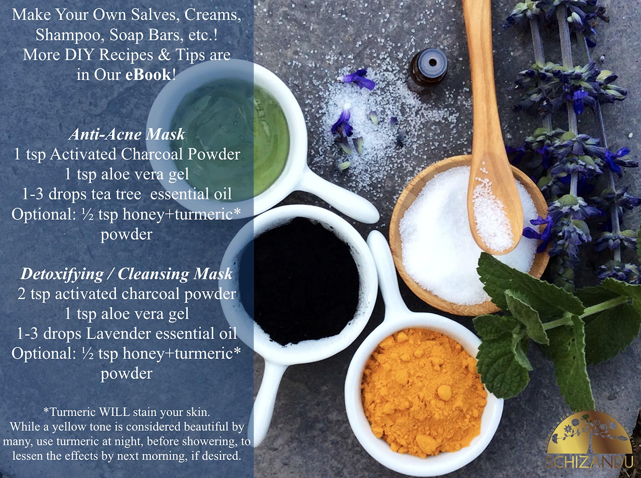 Organic Charcoal Powder by Schizandu - Activated Charcoal Natural, Vegan, Organic, GMO Free - Large Bottle 25 oz Powder
