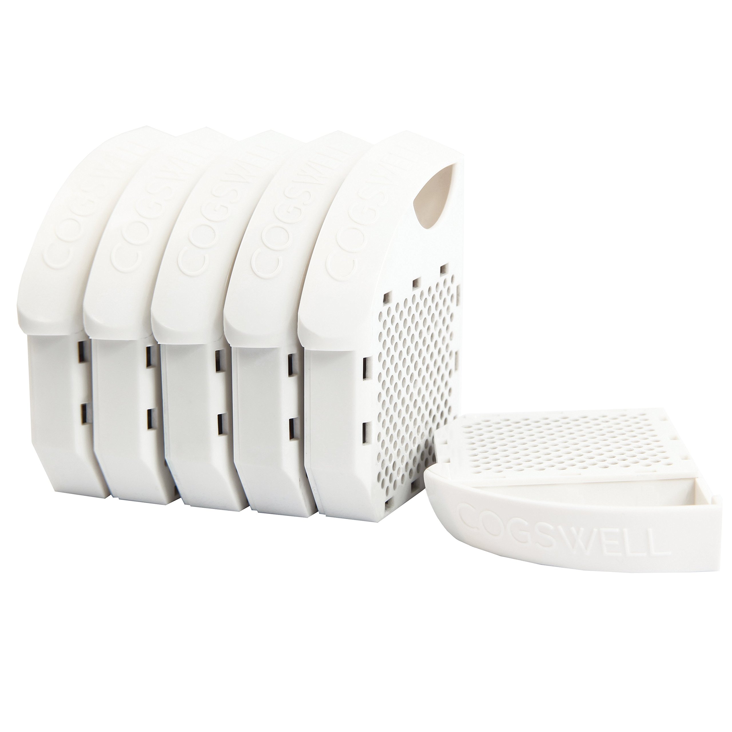 COGSWELL Bathroom Toilet No Chemical Disposable Replacement Filters, Pack of 6