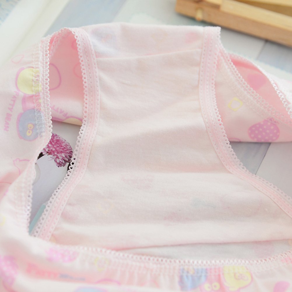 ESHOO Kids Baby Girls Cute Underwear Briefs Knickers Tag3/4 for 1-2Years (6 Pack Randomly Sent)