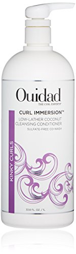 Ouidad Curl Immersion Low-Lather Coconut Cleansing Conditioner, 33.8 Fl Oz