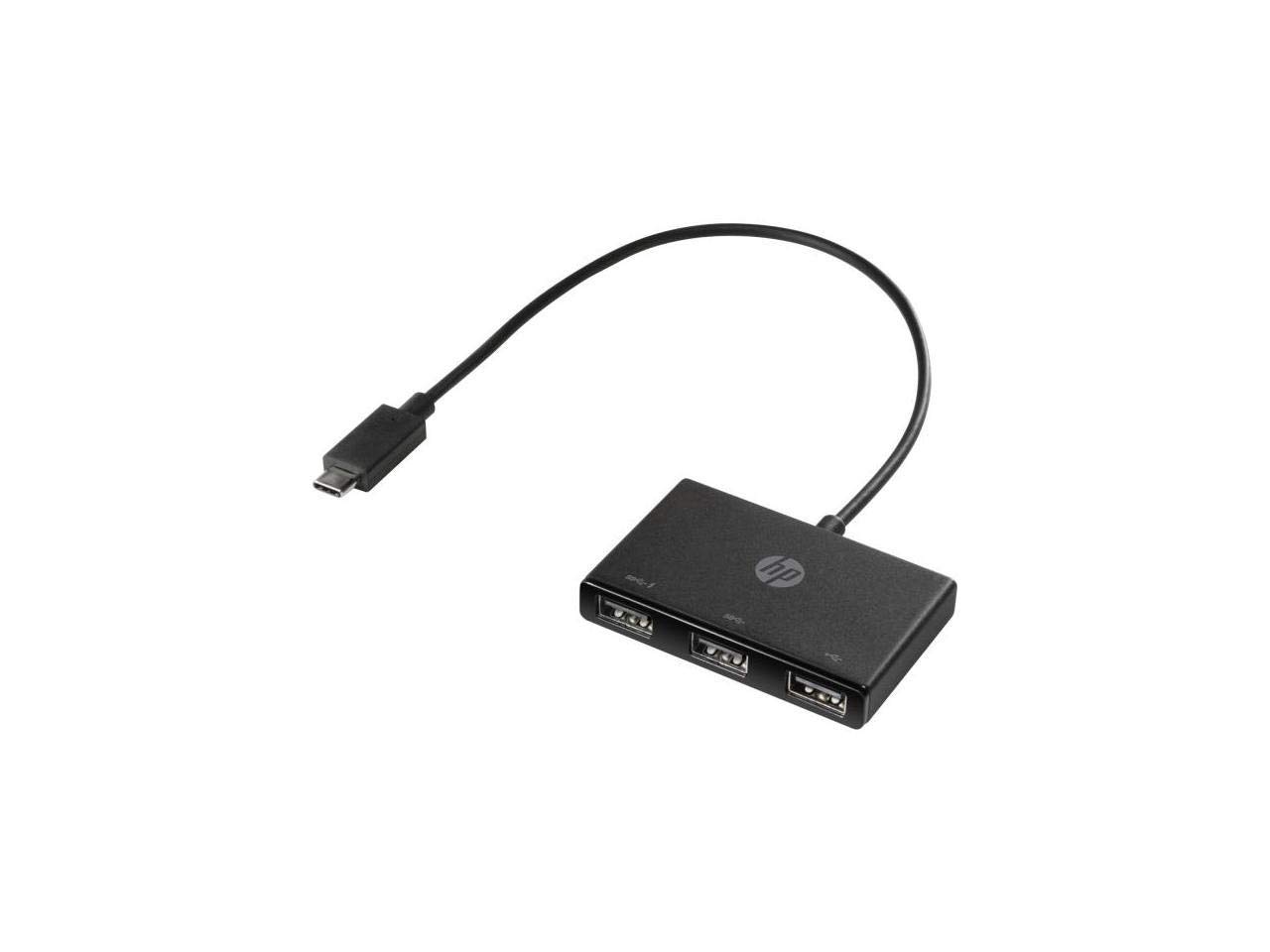HP Hub for USB-C Laptops (USB-C to USB-A), Black (Z8W90AA)