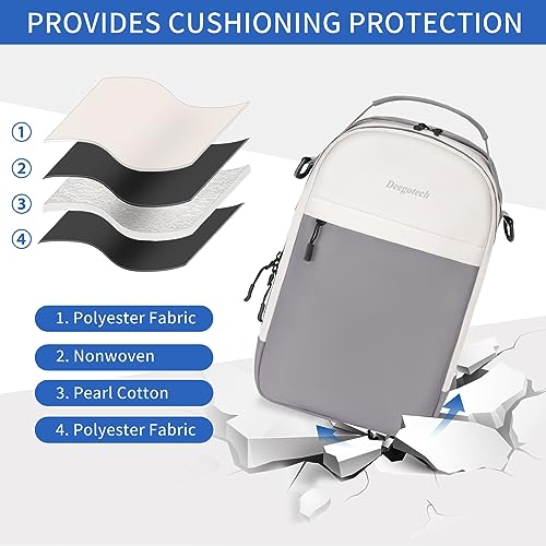 Carrying Case for Steam Deck Console & Accessories, Storage Bag for Asus Rog Ally & Switch,Crossbody Protective Travel Bag Double-layer Backpack with Multi-Pockets For AC Adapter, Docking Station