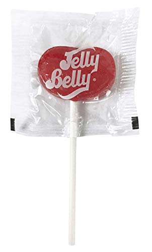 Adams & Brooks Jelly Belly Lollipops 42 Count –Jelly Belly Candy, Classic Jelly Belly Flavors, Individually Wrapped Lollipops, Kosher Candy