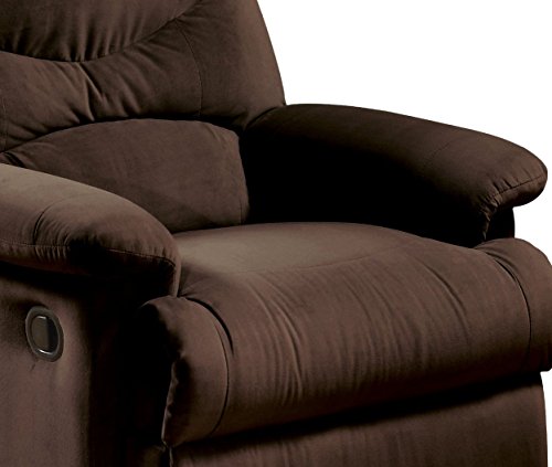Acme Furniture Arcadia Recliner in Chocolate and Brown
