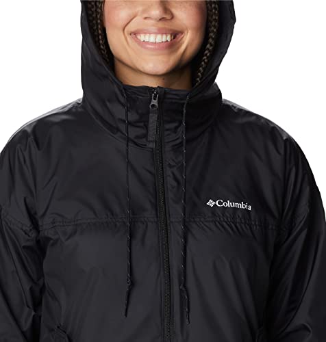 Columbia Women's Flash Challenger Lined Windbreaker, Black, Small