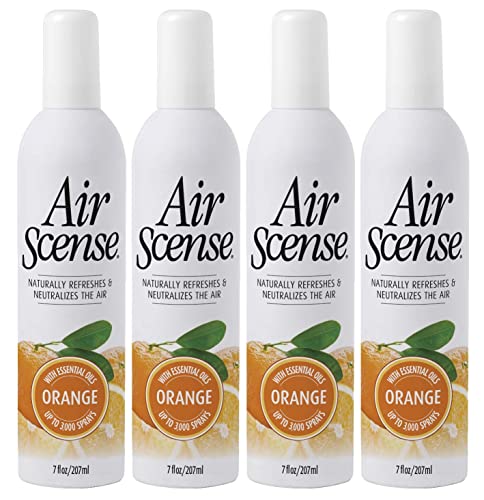 Citra Solv Air Scense Essential Oil Air Freshener - Orange Scent - Non-Aerosol - 7 Ounce | Refreshing, Long-Lasting Scent | Eco-Friendly | Exceptional Value
