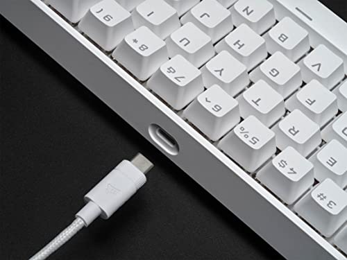 Corsair - K65 RGB Mini Wired 60% Mechanical, CH-9194114-NA, Cherry MX Speed Linear Switch Gaming Keyboard with PBT Double-Shot Keycaps - White (Renewed)