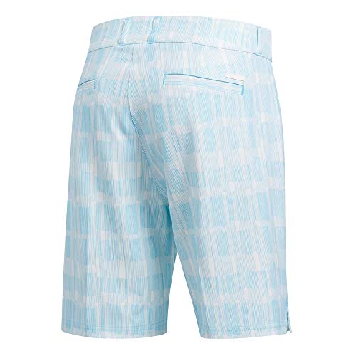adidas Golf 7" Printed Short, White/Bright Cyan, 2