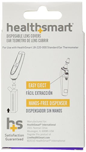 HealthSmart Disposable Lens Covers, Filters for The Standard Digital Ear Thermometer (18-220-000), 45 per Box (Pack of 6, 270 Count Total)