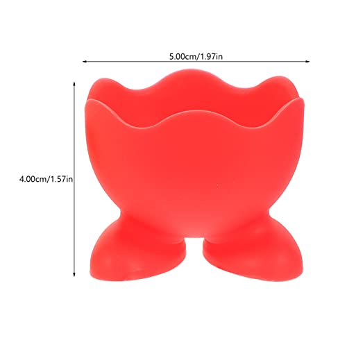 BESTOYARD 12pcs Silicone egg tray makeup sponge drying stand sphere egg cups for display breakfast maker egg boiler molds cup easter egg cups egg topper poached eggs storage