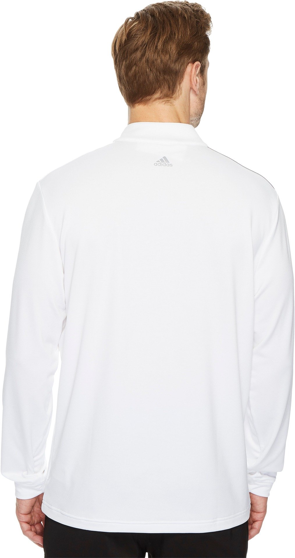 adidas Golf Men's Golf Adi 3-Stripes Classic 1/4 Zip Jacket, Power Red, Large