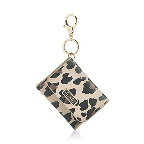 Itzy Ritzy β Itzy Mini Wallet Card Holder & Key Chain Charm; Can Clip to Diaper Bag, Purse, Travel Bag or Keychain; Leopard
