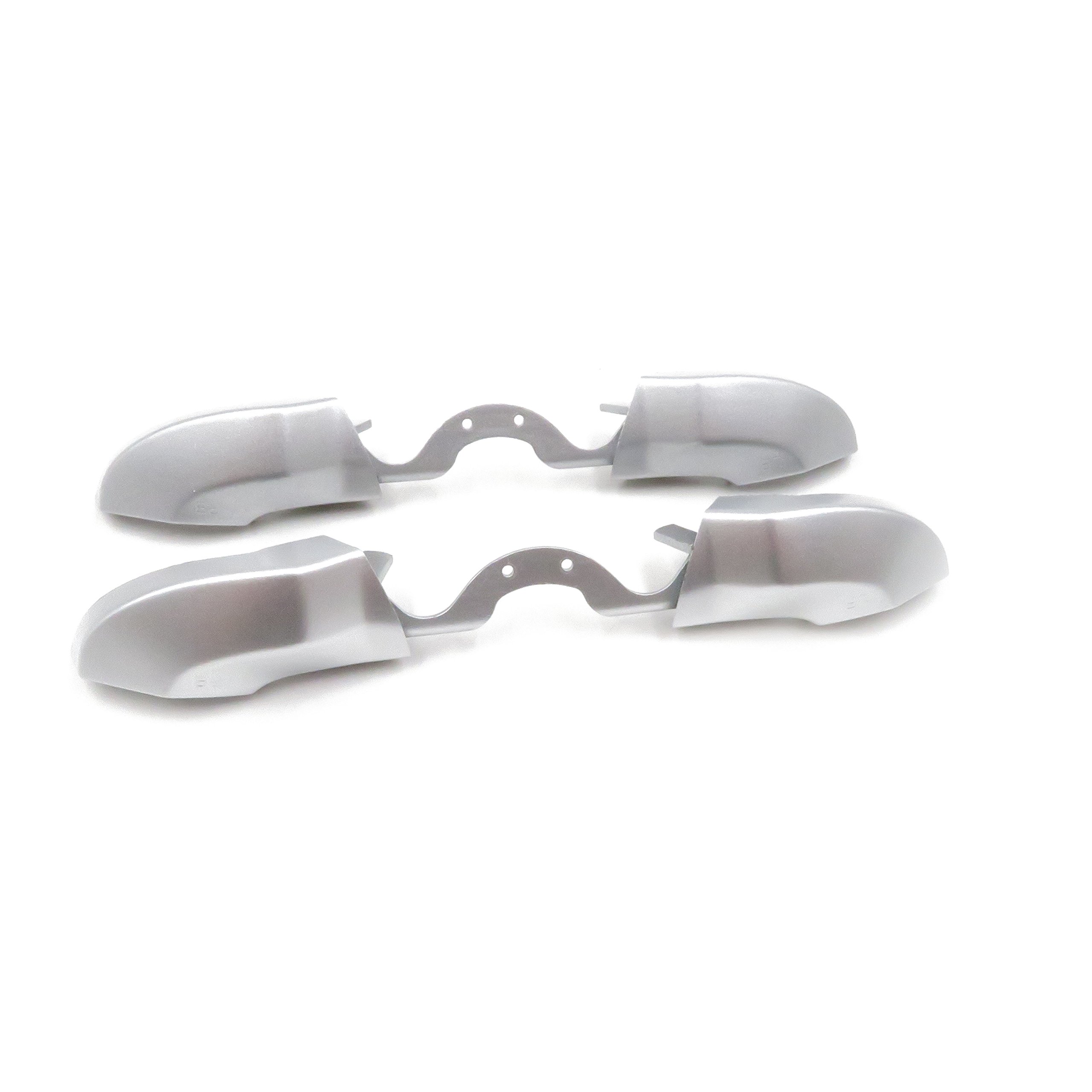 EEkiimy 2 Packs Replacement Paint Silver LB RB Bumpers Triggers+T8 Screwdriver T6 Screwdriver for Xbox One Elite Controller Repair parts Xbox One Controller Bumpers 3.5mm