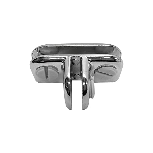 DBM IMPORTS 5 Pc 3 Way Inside Shelf Connector Chrome Clip 3/16'' Tempered Glass Shelf