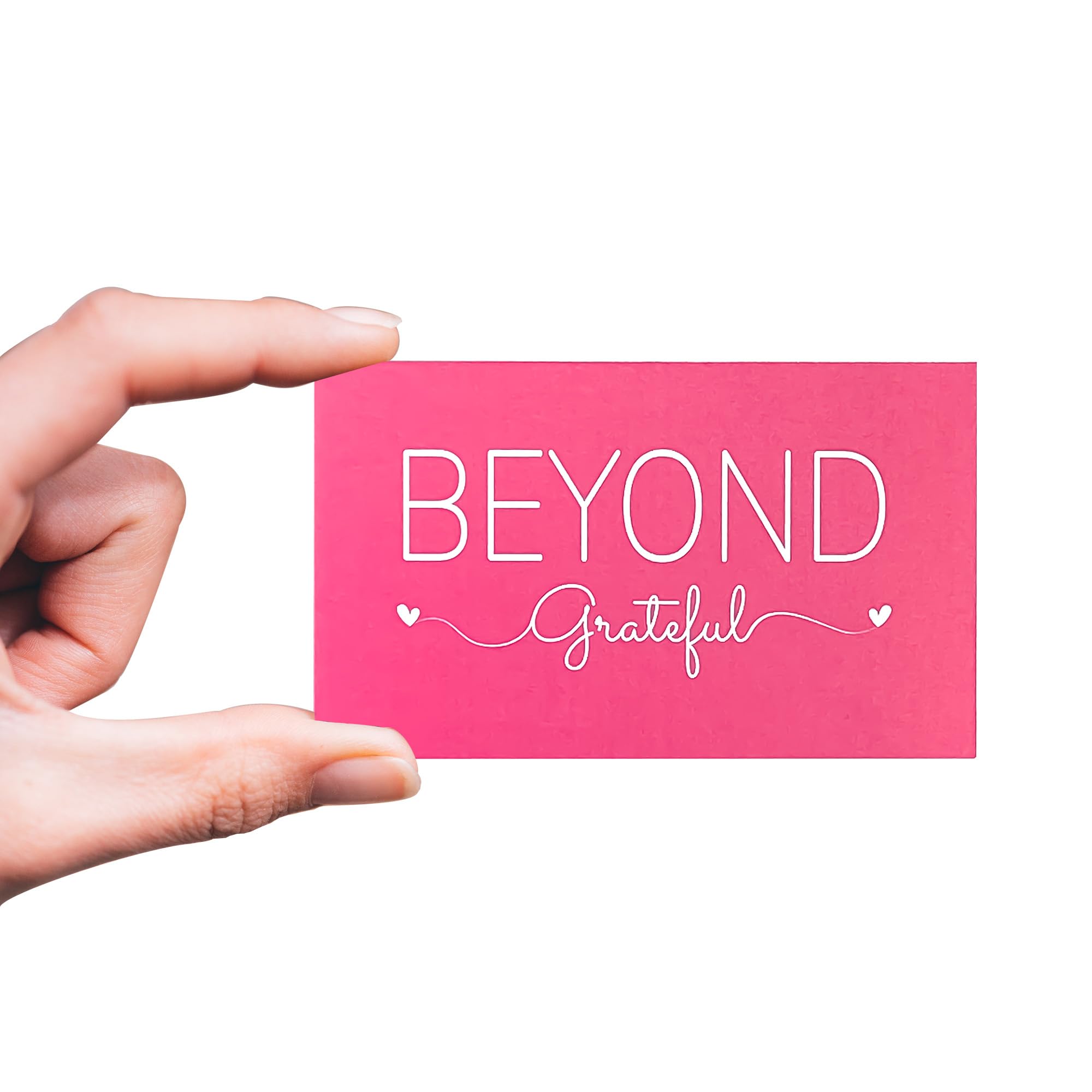 ARBEIT Pink BEYOND Grateful Thank You Cards 100 Cards Package