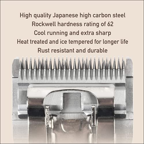 Furzone Detachable Blade - Size 30 Blade 1/50", Made of Extra Durable Japanese Steel, Compatible with Most Andis, Oster, Wahl A5 Clippers
