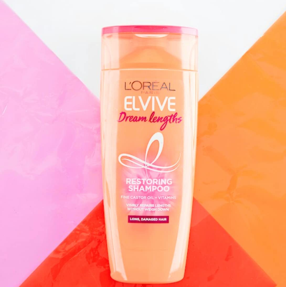 L'Oreal Paris Elvive - Dream Lengths - Restoring Shampoo & Super Detangler Conditioner Set - One Set