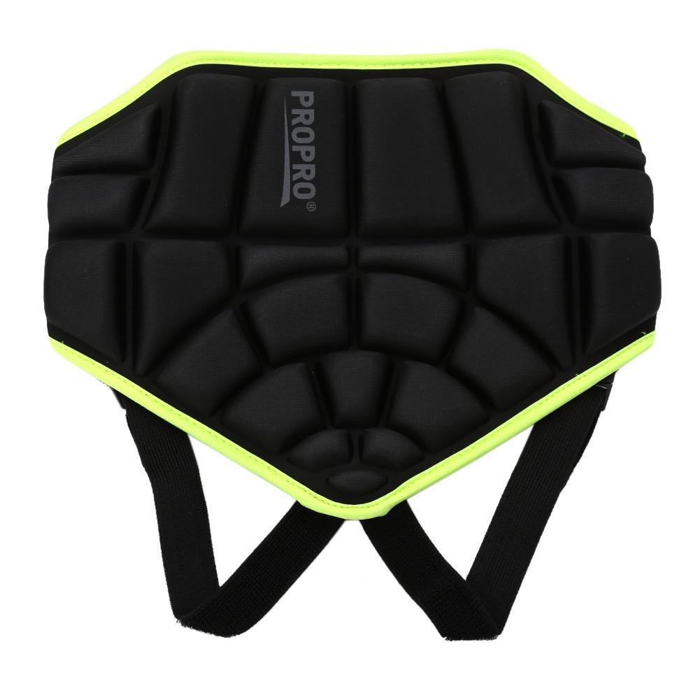 Alomejor Kids Padded Hip 3D Padded Hip Protective Shorts Protective Butt Pad Anti Fall Pants Hip Pad for Skateboard Ski Skate Snowboard Black