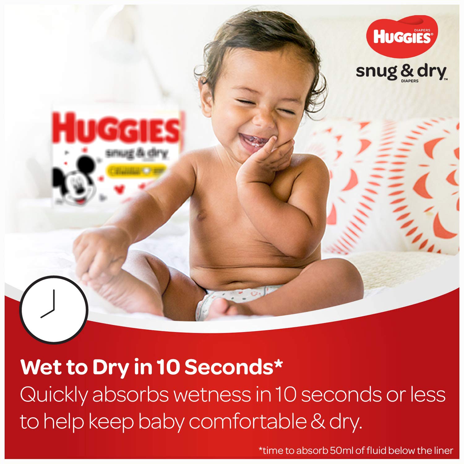 Huggies Snug & Dry Baby Diapers, Size 3, 34 Ct
