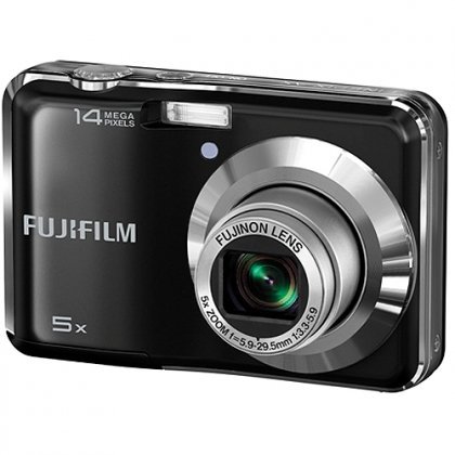 Fujifilm FinePix AX300 14 MP Digital Camera with Fujinon 5x Wide Angle Optical Zoom Lens (Black) (OLD MODEL)