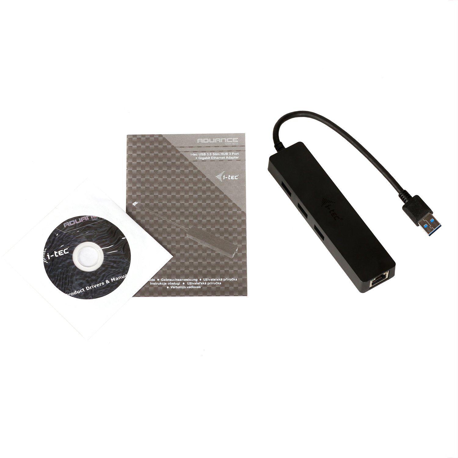 i-tec USB 3.0 Slim HUB 3 Port + Gigabit Ethernet Adapter