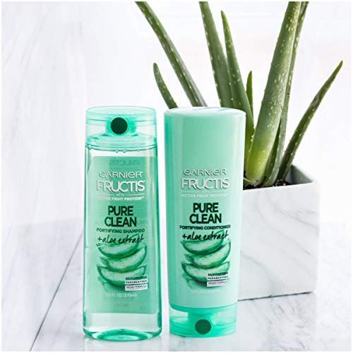 Garnier Hair Care Fructis Pure Clean Shampoo, 12.5 Fl Oz, 2 Count