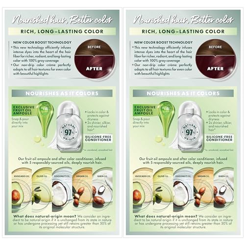 Garnier Hair Color Nutrisse Nourishing Creme, 56 Medium Reddish Brown (Sangria) Permanent Hair Dye, 2 Count (Packaging May Vary)